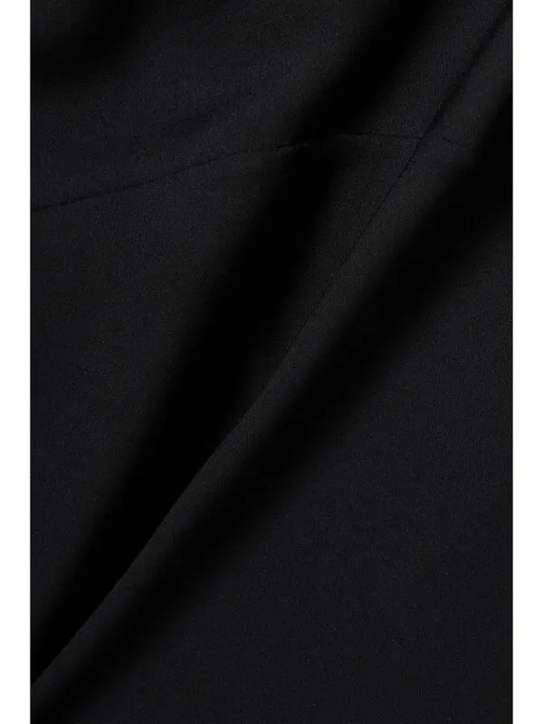 Khaite Vray Cutout Silk-georgette Top