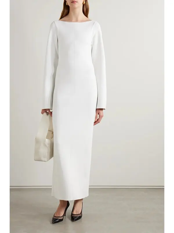 Khaite Alta Ribbed-knit Maxi Dress