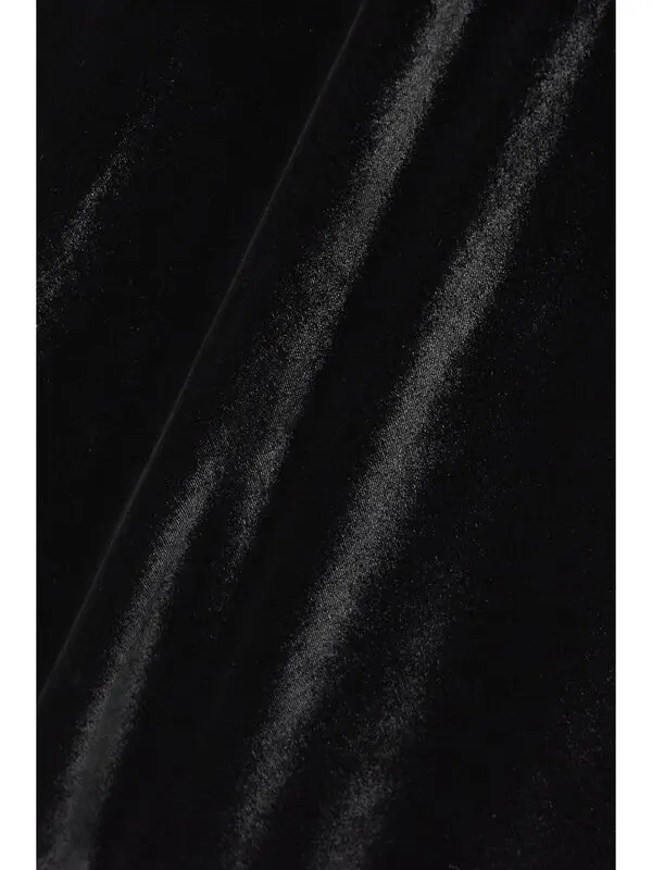 L'Agence Zeta Velvet Maxi Skirt