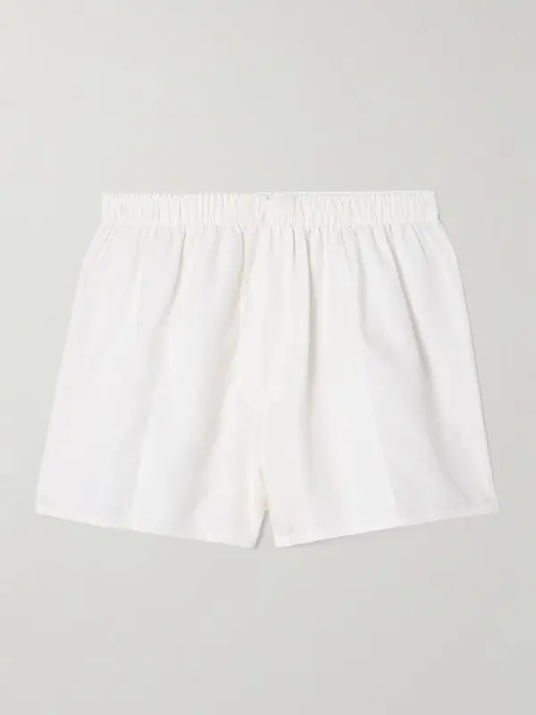 CDLP Tencel™️ Lyocell Pajama Shorts - White