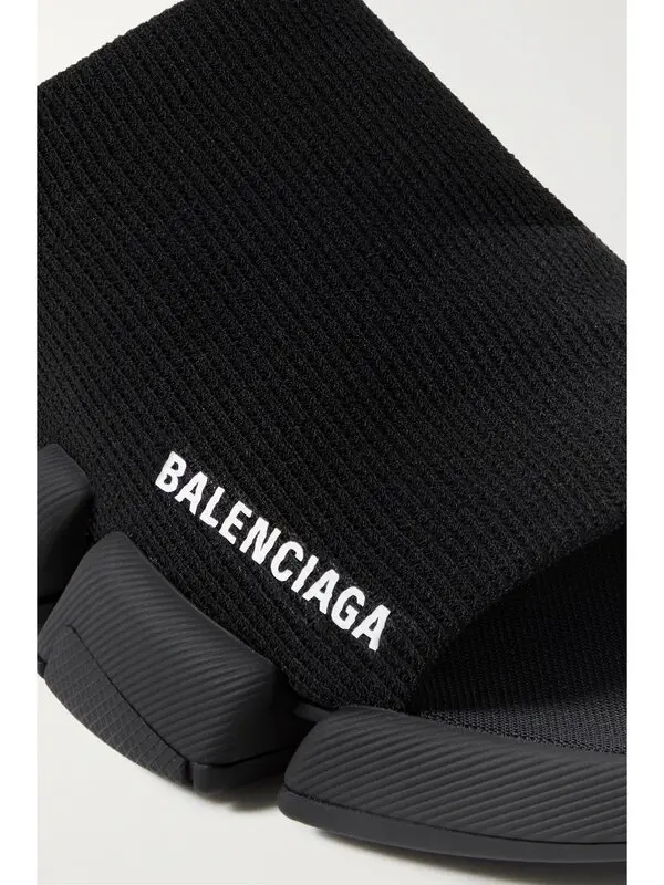 Balenciaga Speed 2.0 Stretch-knit Slides
