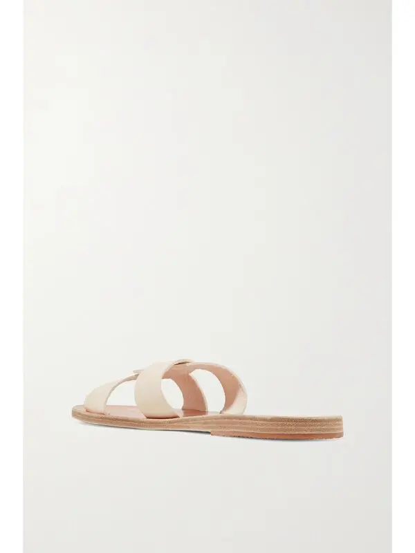 ANCIENT GREEK SANDALS Desmos Leather Slides - Neutrals