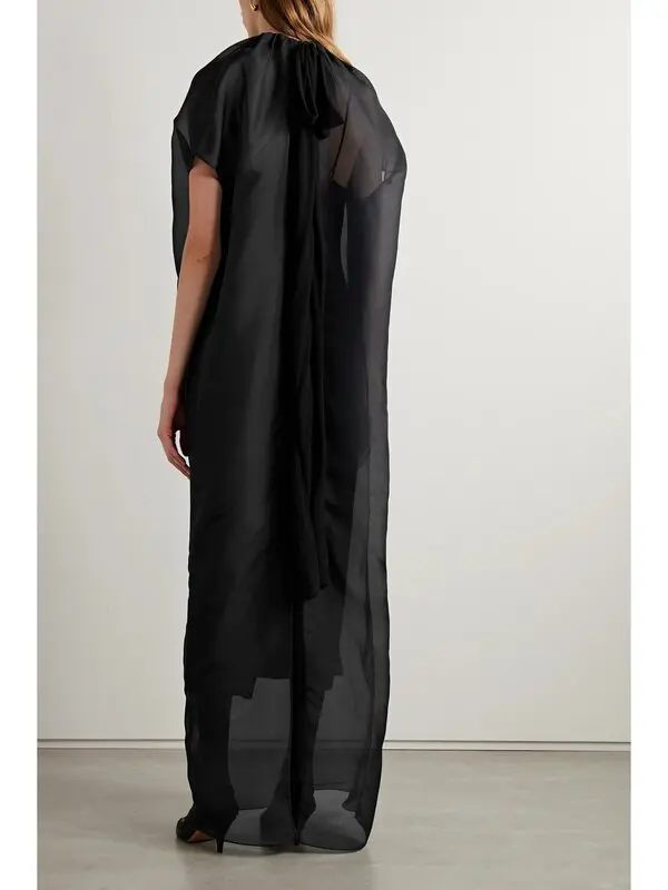 Khaite Essie Gathered Silk-organza Gown