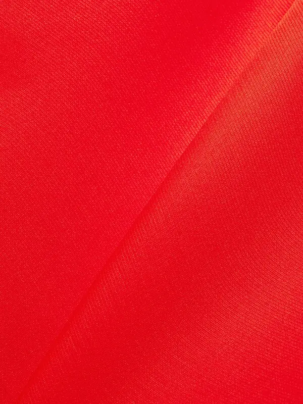 Khaite Quico Oversized Silk Blouse - Red