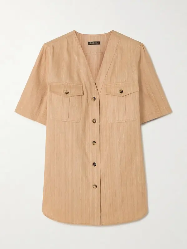 Loro Piana Textured Silk Shirt - Neutrals