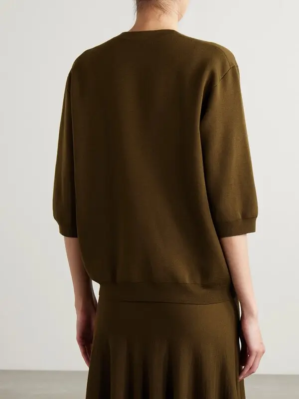 Khaite Tedi Wool-blend Cardigan