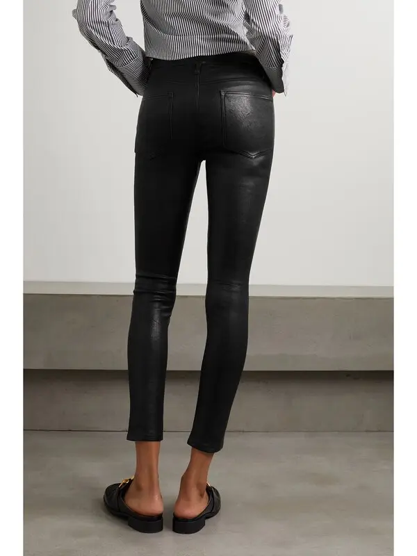 FRAME Le High Skinny Leather Pants