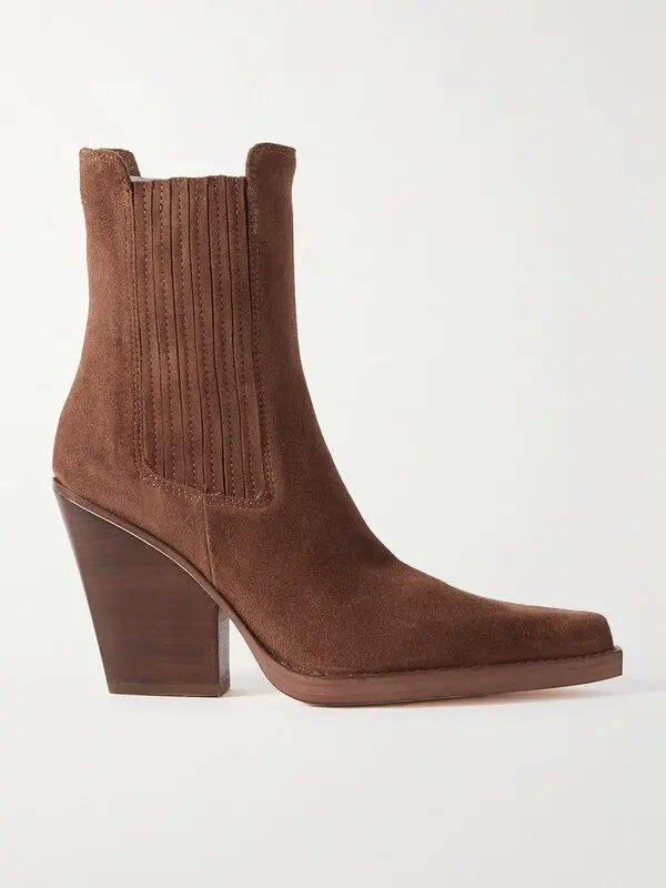 Paris Texas Dallas Suede Ankle Boots - Brown