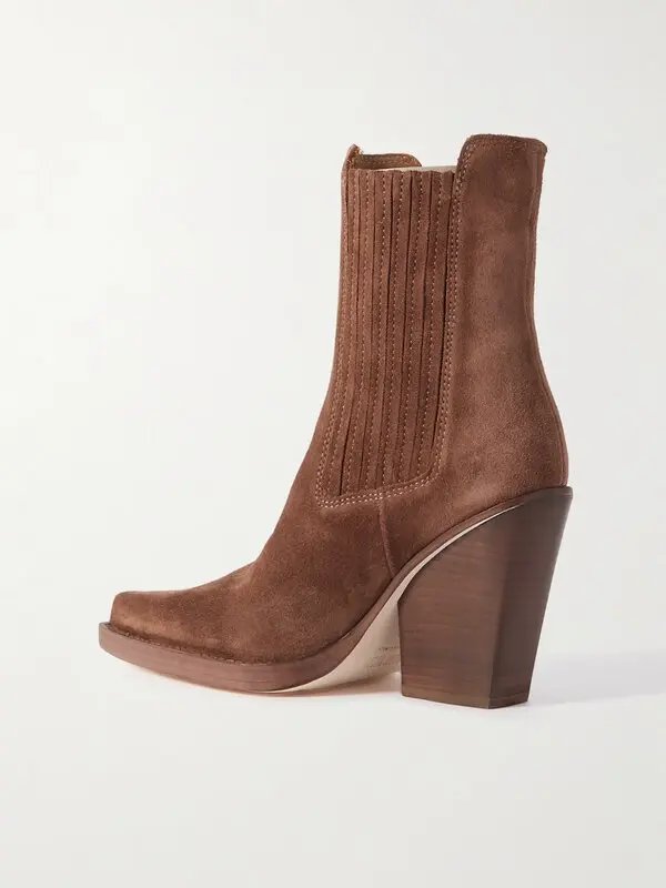 Paris Texas Dallas Suede Ankle Boots - Brown