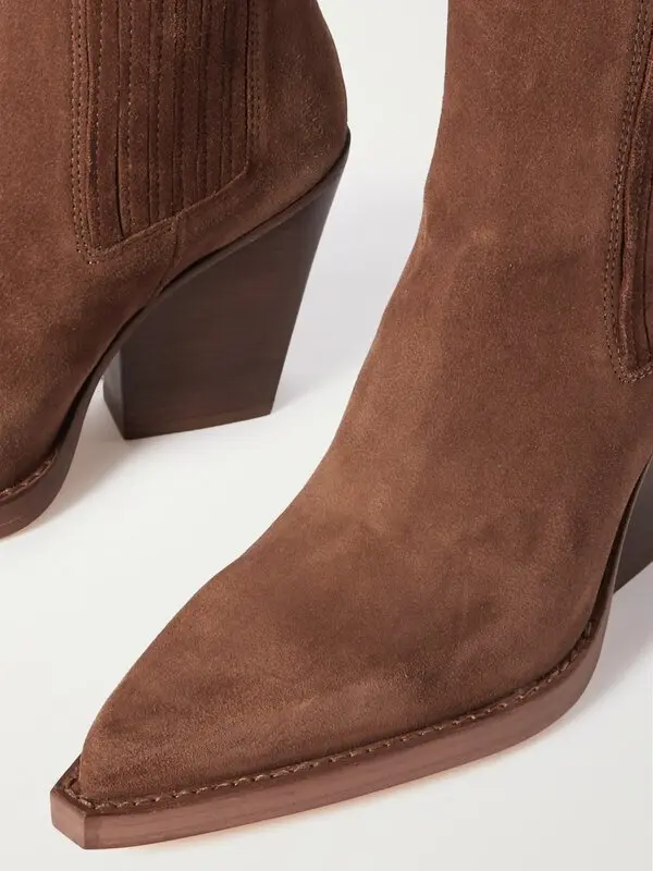 Paris Texas Dallas Suede Ankle Boots - Brown