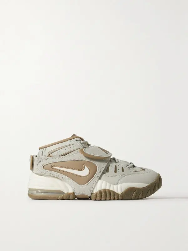 Nike Adjust Force Leather And Suede Sneakers