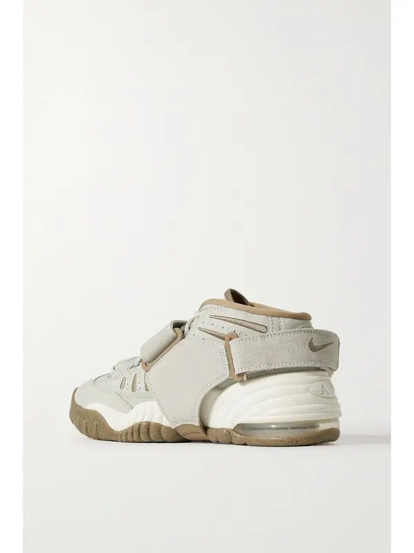 Nike Adjust Force Leather And Suede Sneakers