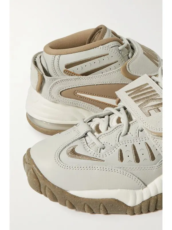 Nike Adjust Force Leather And Suede Sneakers