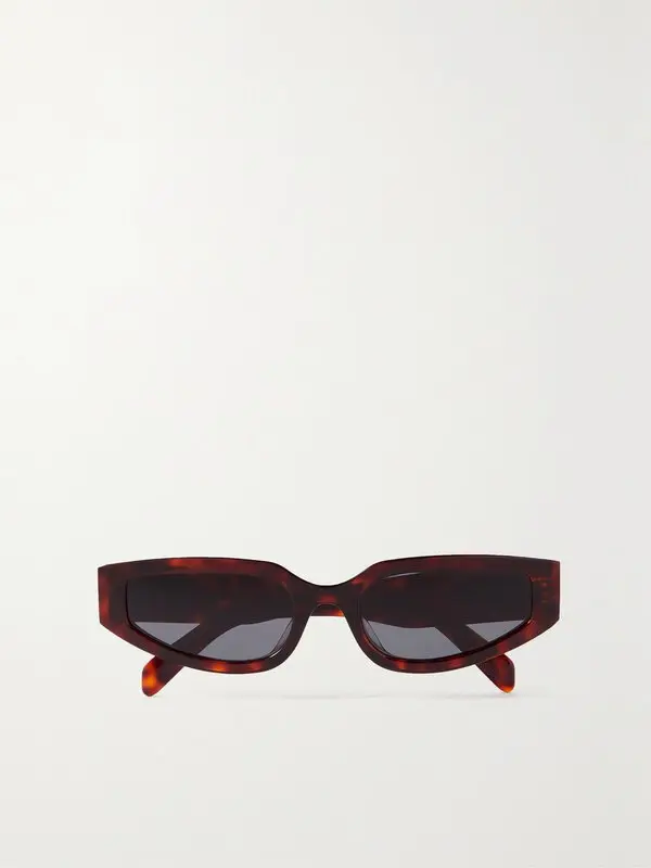 Celine Triomphe Cat-eye Acetate Sunglasses - Brown