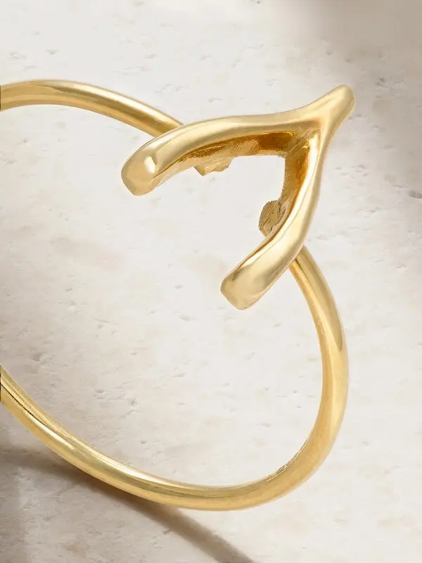JENNIFER MEYER Mini Wishbone 18-karat Ring