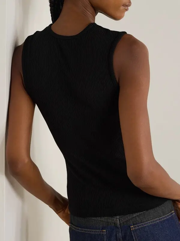 AGOLDE Binx Ribbed Tank - Black