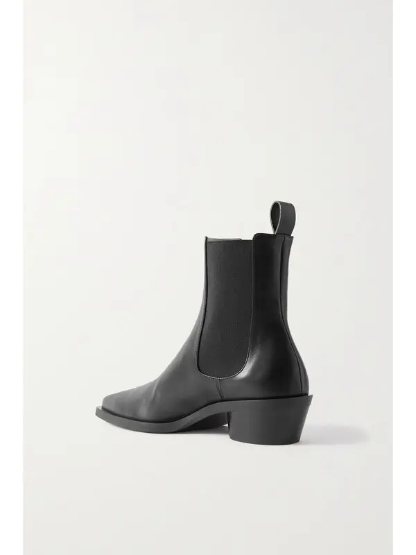 Proenza Schouler Bronco Leather Chelsea Boots - Black