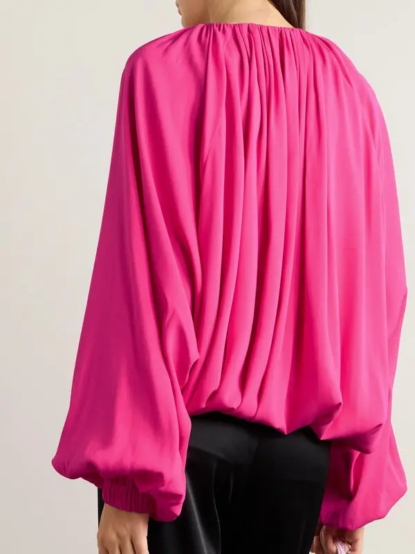 AZ FACTORY Desiree Pleated Twill Blouse