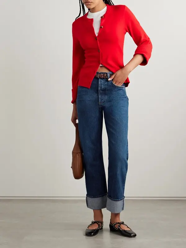 AGOLDE Fran Cropped Straight-leg Jeans