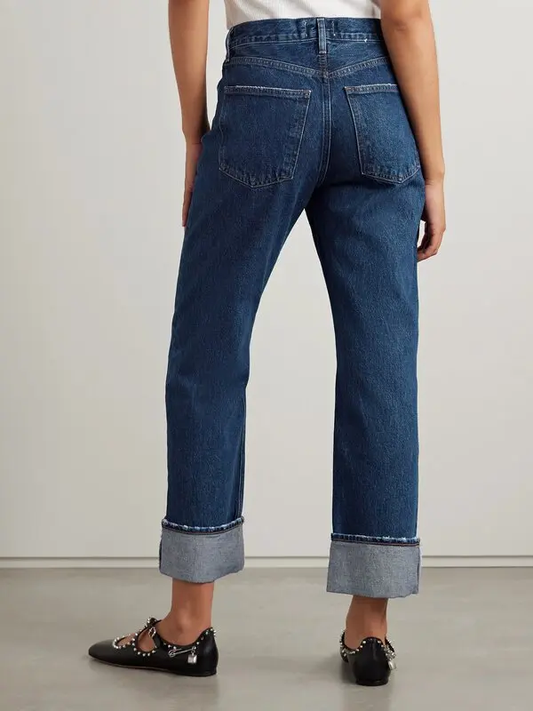 AGOLDE Fran Cropped Straight-leg Jeans