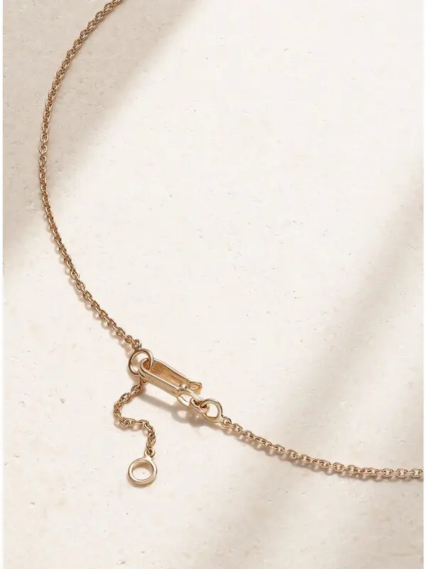 ANANYA 18k Rose Multi-stone Necklace With Pearl And Diamonds