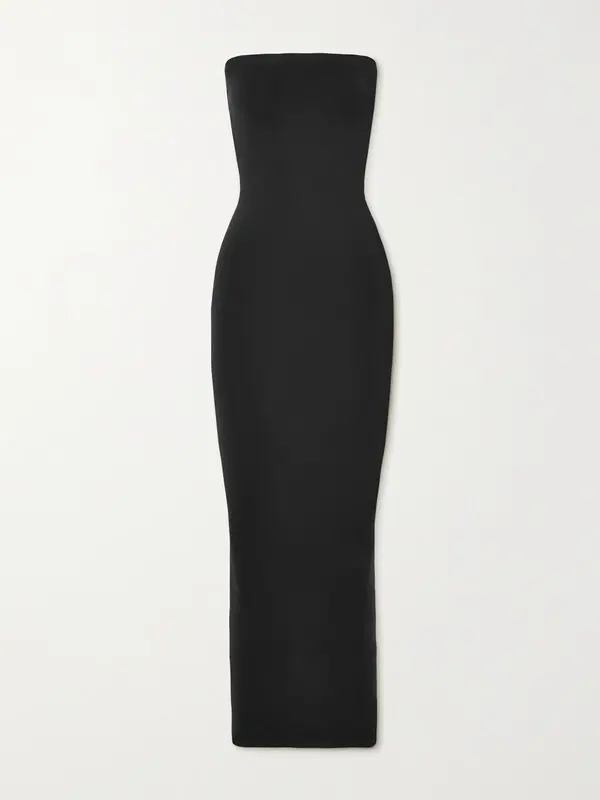 Wolford Fatal Strapless Stretch-jersey Maxi Dress - Black