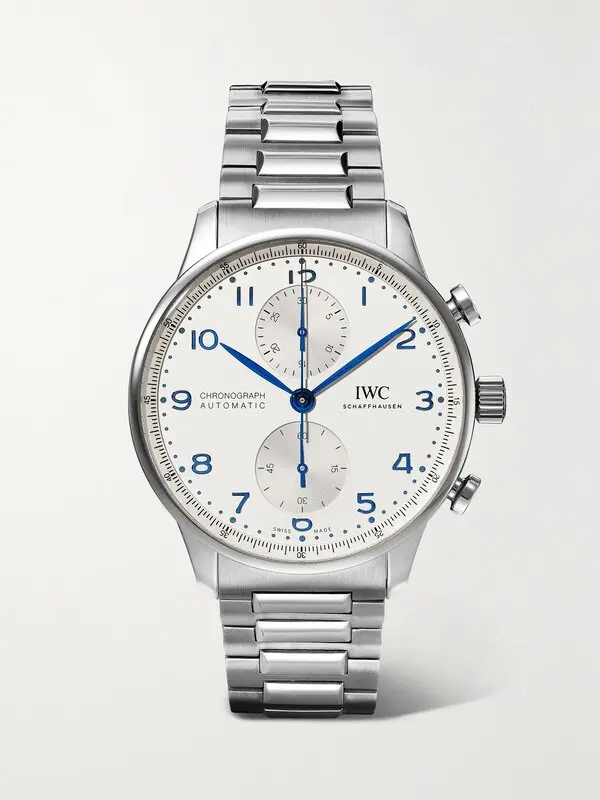 IWC SCHAFFHAUSEN Portugieser Automatic Chronograph Stainless Steel Watch - Silver