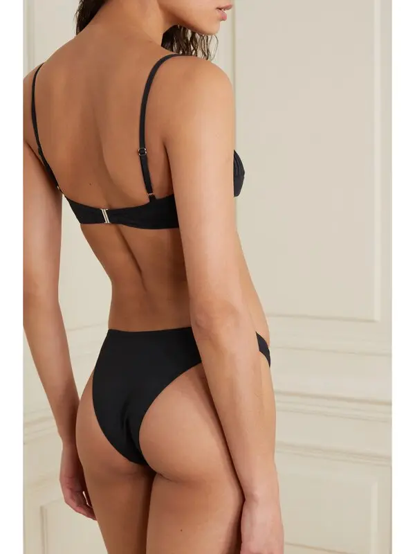 Fisch Italia Pleated Recycled Underwired Bikini Top