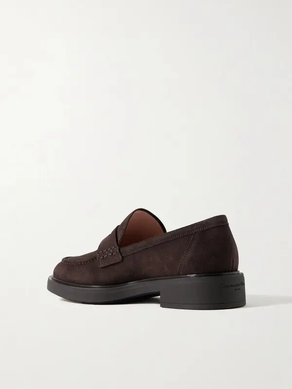 GIANVITO ROSSI Suede Loafers