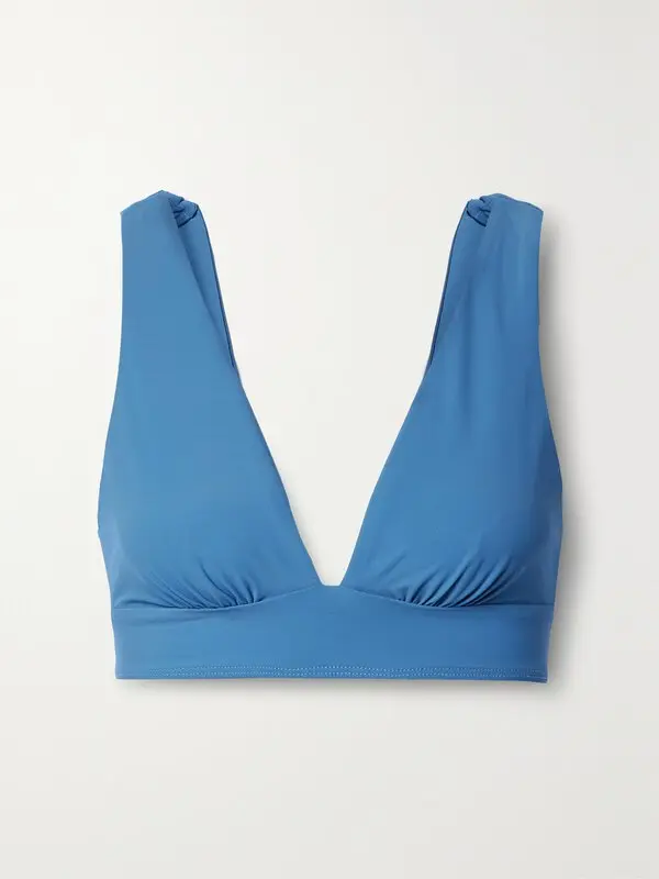 Bondi Born Net Sustain Amelia Bikini Top - Blue