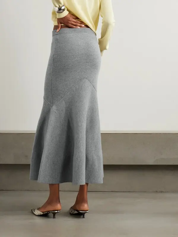 PATOU Wool-blend Midi Skirt