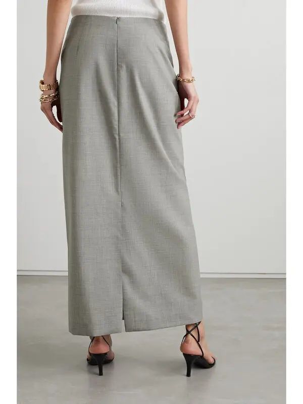 THE ROW Berth Wool Maxi Skirt