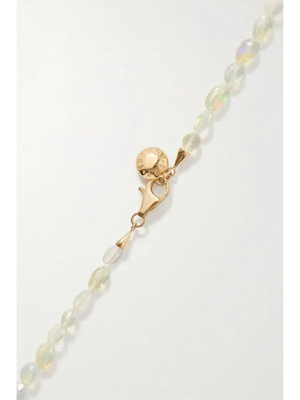 Fry Powers 18-karat Gold Opal Necklace