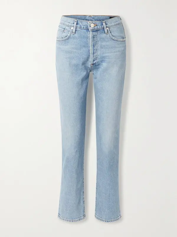 GOLDSIGN The Benefit High-rise Straight-leg Jeans
