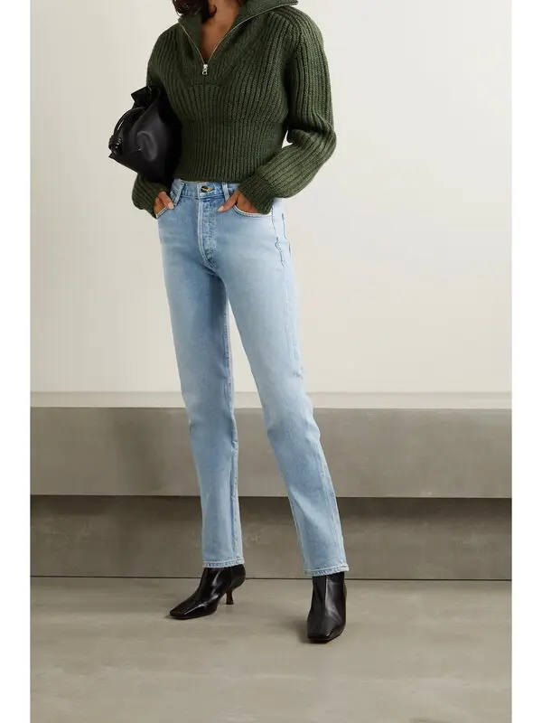 GOLDSIGN The Benefit High-rise Straight-leg Jeans