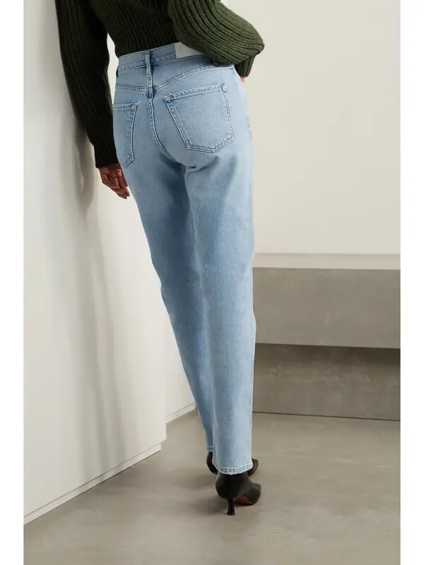 GOLDSIGN The Benefit High-rise Straight-leg Jeans