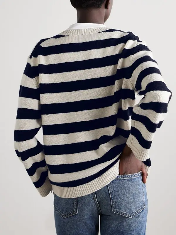 NILI LOTAN Trina Striped Cashmere Sweater