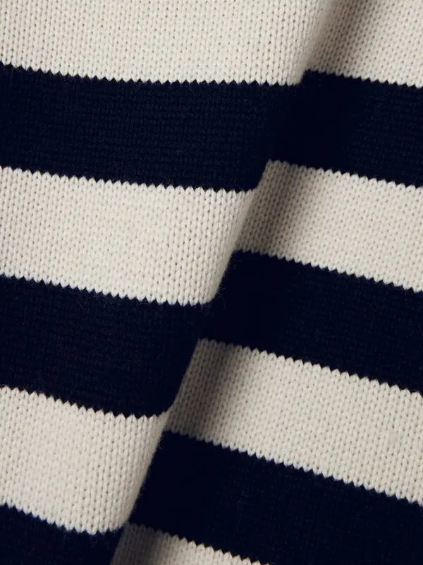 NILI LOTAN Trina Striped Cashmere Sweater