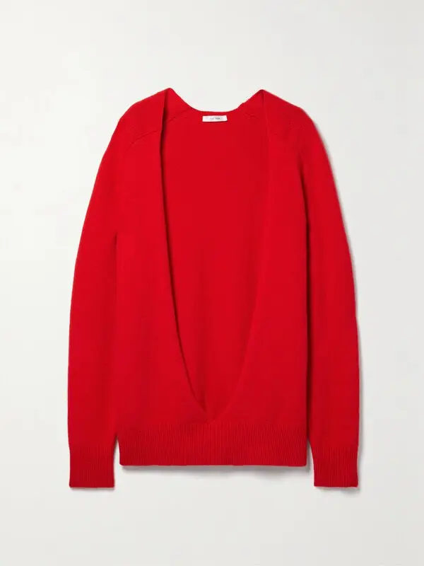 THE ROW Chevro Cashmere Sweater - Red