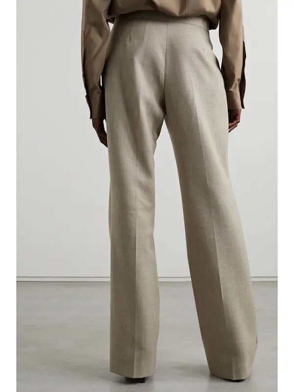 THE ROW Baer Wool Straight-leg Pants