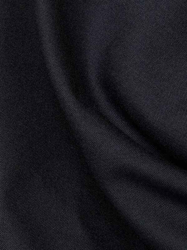 THE ROW Berna Draped Wool Midi Dress
