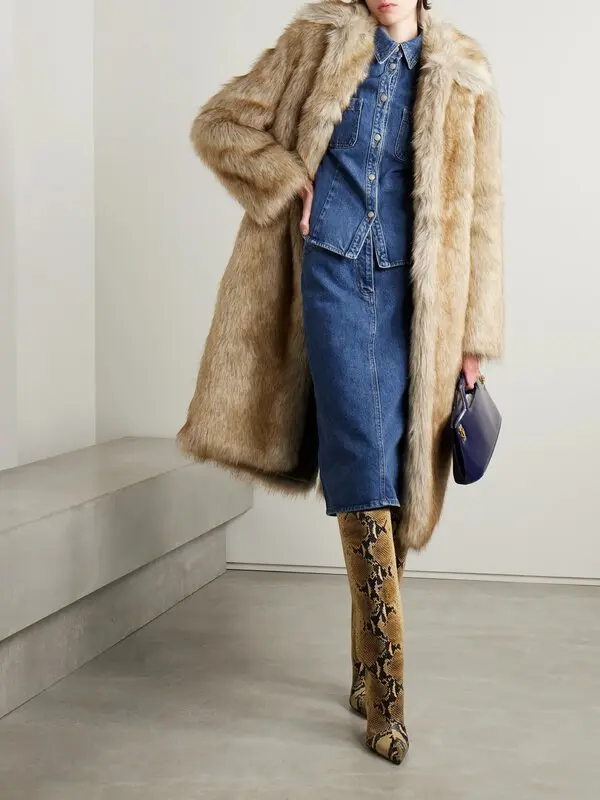 Magda Butrym Denim Shirt With Detachable Shoulder Pads