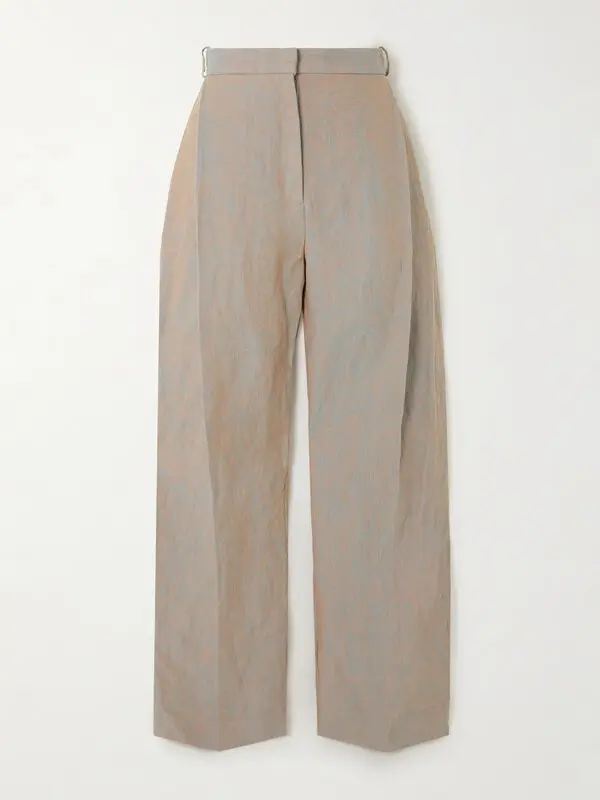 Tove Aleen Pleated Straight-leg Trousers