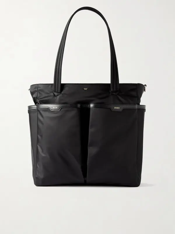 ANYA HINDMARCH Baby Tote In Econyl® And Leather - Black