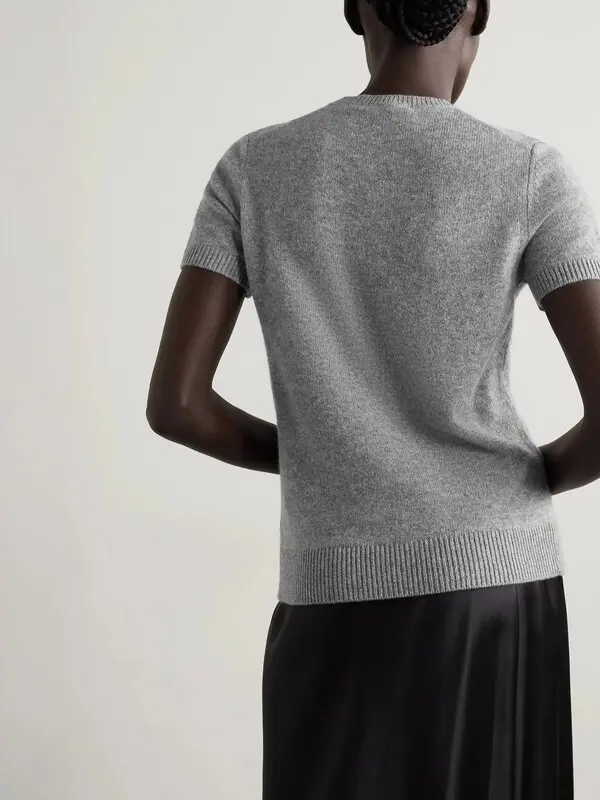 Theory Feather Cashmere Short Sleeve Top