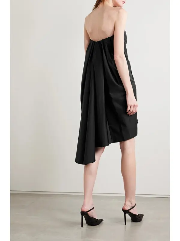 Givenchy Embellished Draped Twill Mini Dress