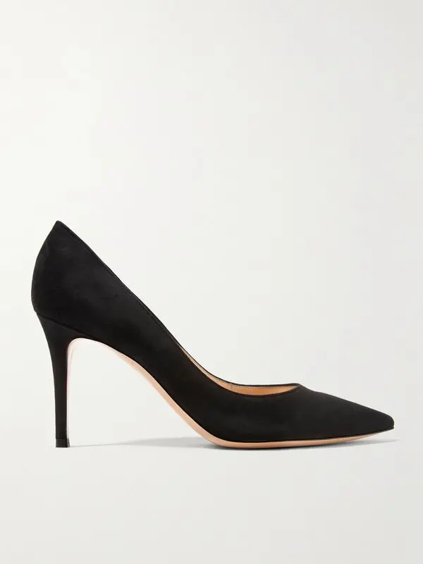 GIANVITO ROSSI Suede Pumps - Black
