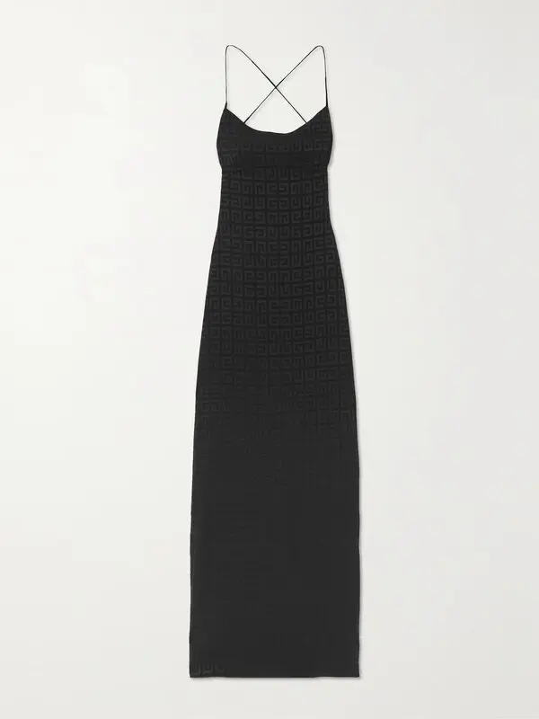 Givenchy 4g' Jacquard Gown - Black