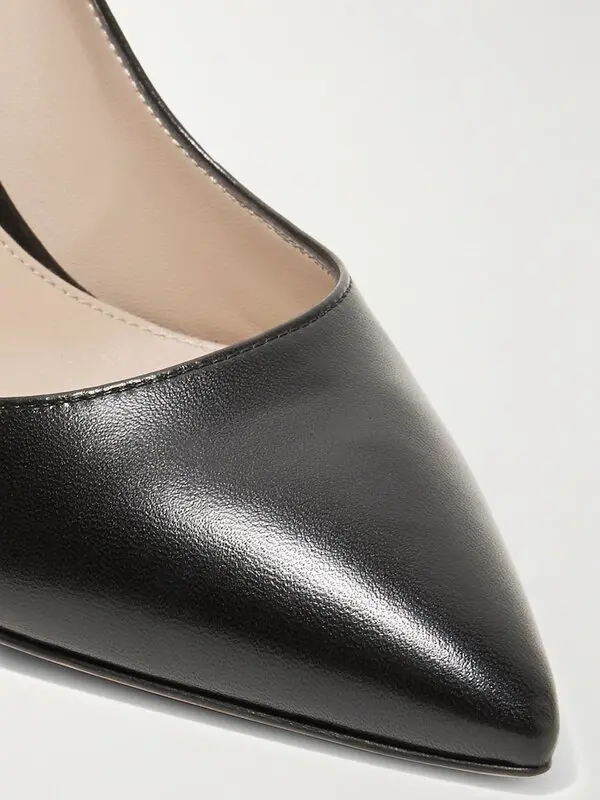 GIANVITO ROSSI 85 Leather Pumps - Black