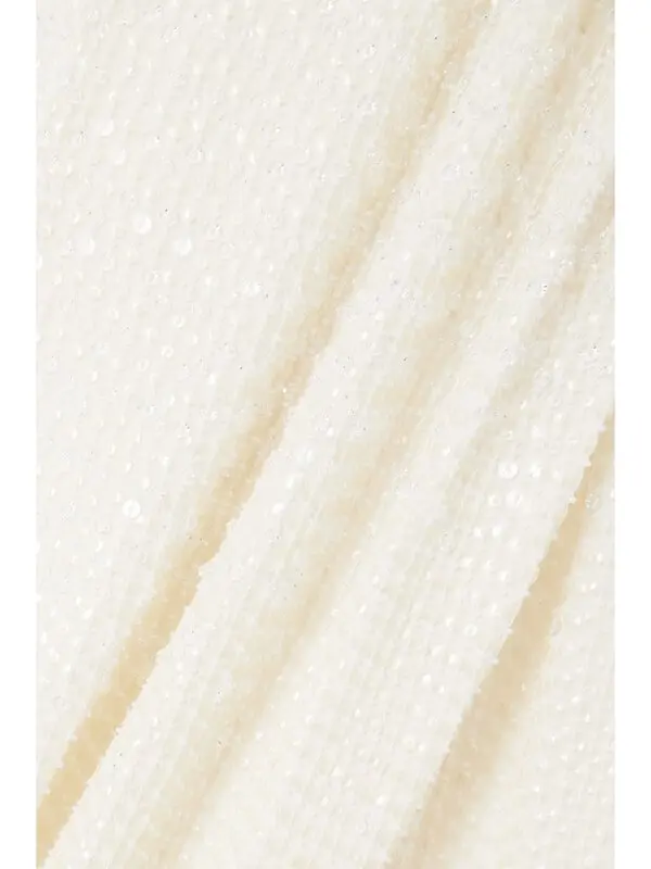Jenny Packham Draped Wrap-effect Embellished Gown